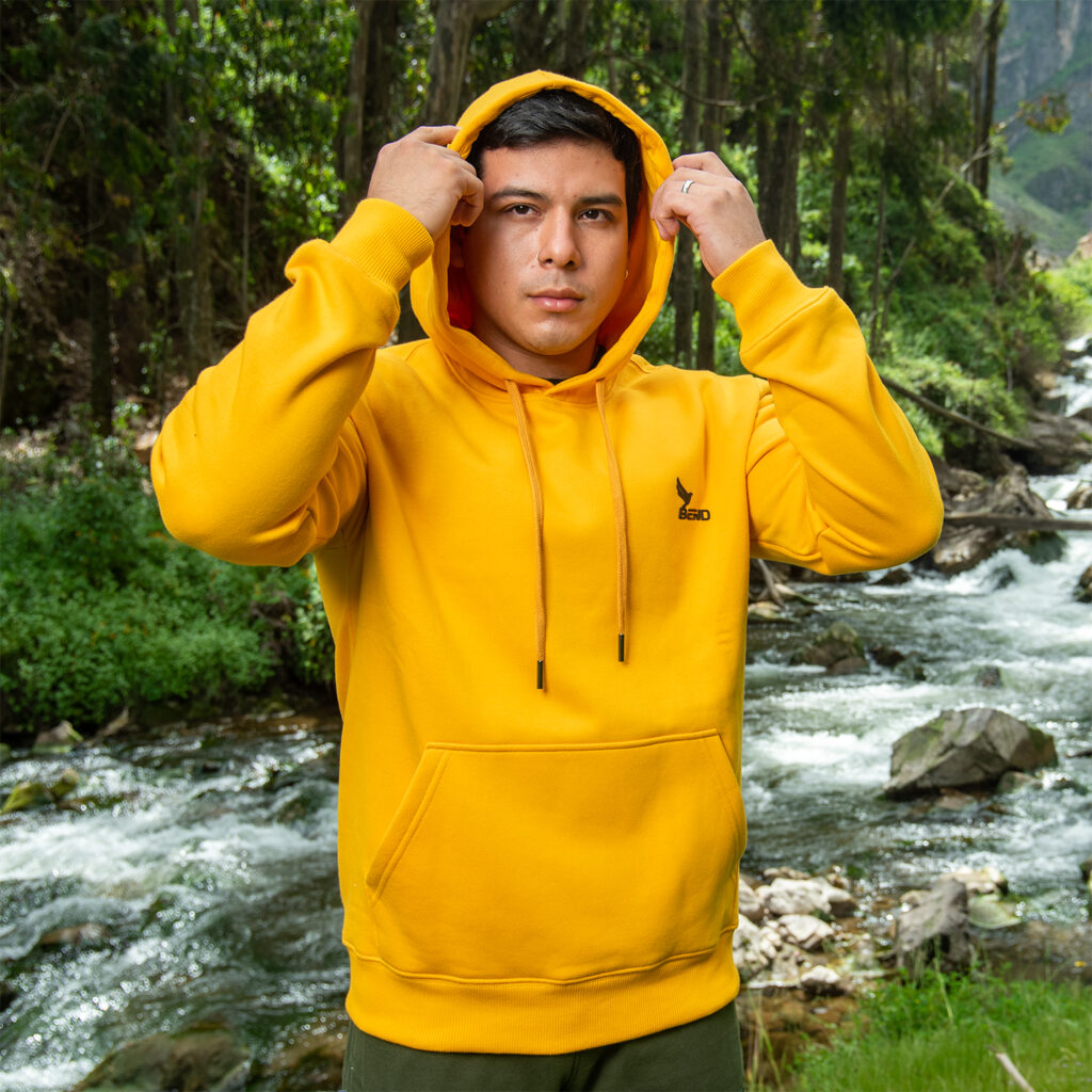 Polera c/ capucha, bolsillo canguro – Textiles